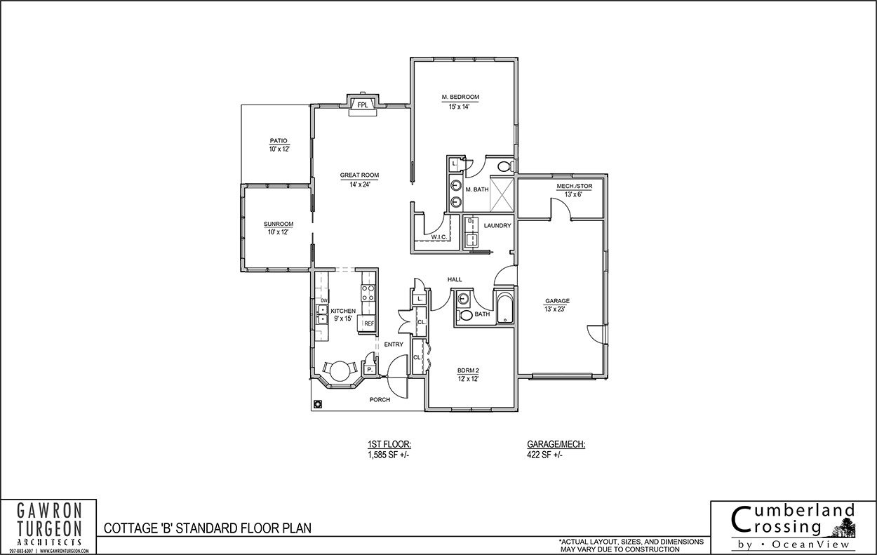 Retirement Cottage House Plans | Cumberland Crossing